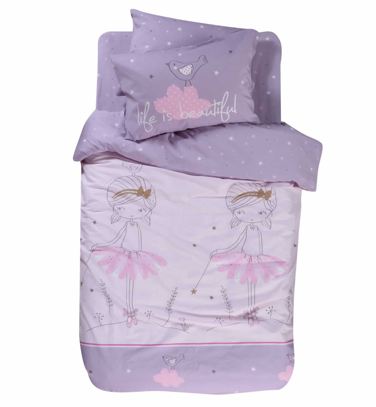 Sheets nef-nef romantic girl individual set - christinashomestores.gr